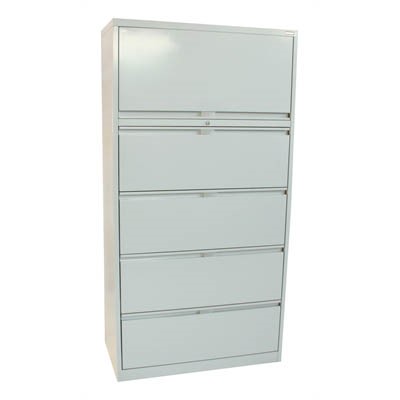 STEELCO LATERAL FILING CABINET 4 DRAWER FLIPPER 1770 X 915 X 463MM ...